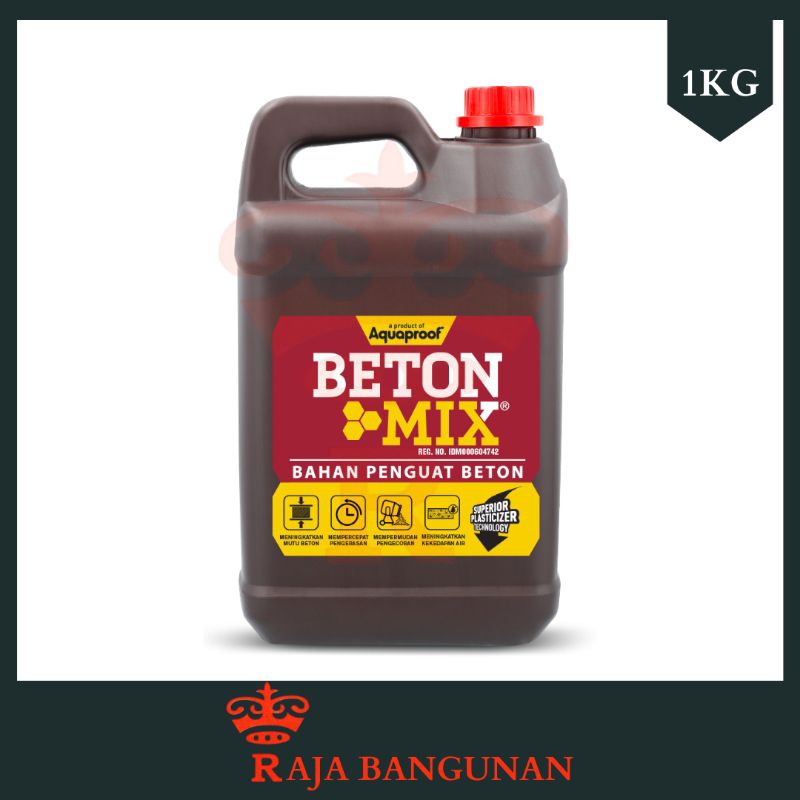 Jual Aquaproof Beton Mix Cairan Campuran Penguat/Pengeras Beton - 1Kg ...