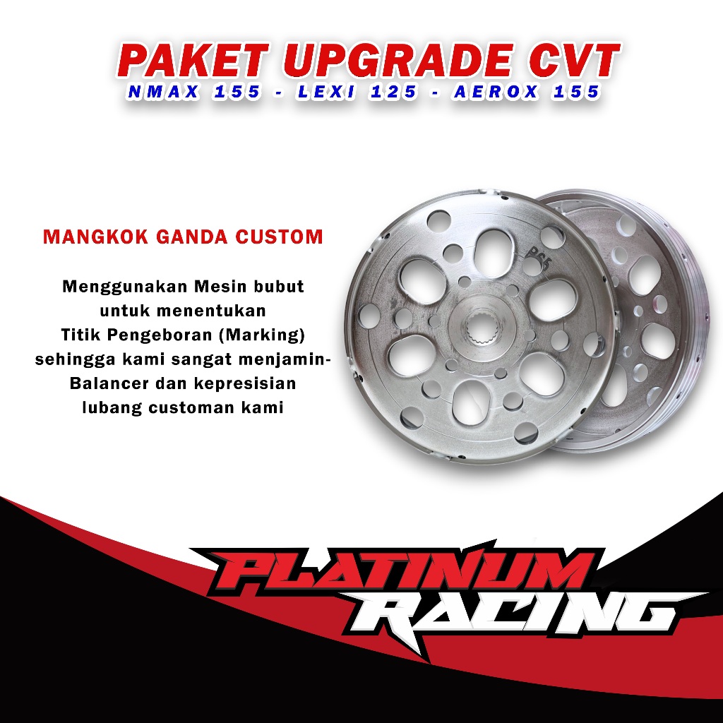 Jual PAKET UPGRADE CVT NMAX 155 KIRIAN MANGKOK KOPLING AEROX KAMPAS ...