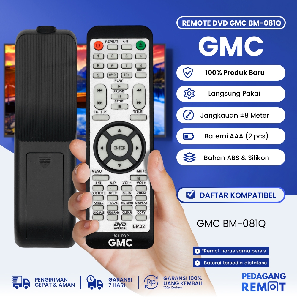Jual Remot Remote DVD GMC BM-081Q | Shopee Indonesia