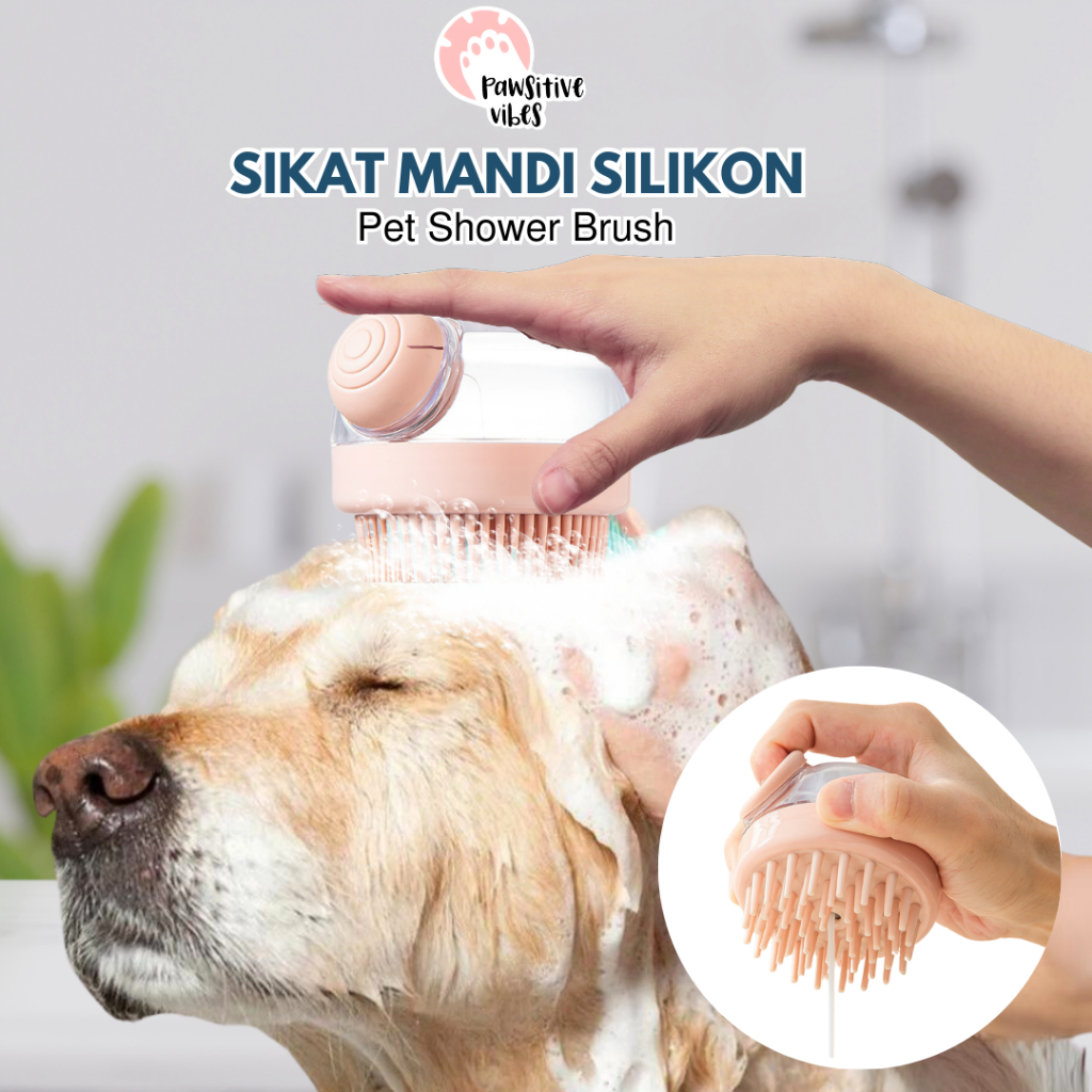 Jual PET SHOWER BRUSH - Sikat Mandi Hewan Premium - Sisir Keramas ...