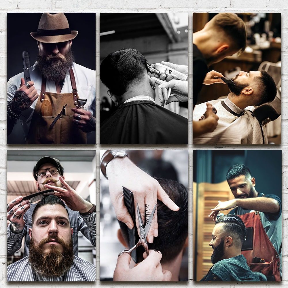 Jual Poster barbershop vintage/poster pangkas rambut/cukur rambut ...