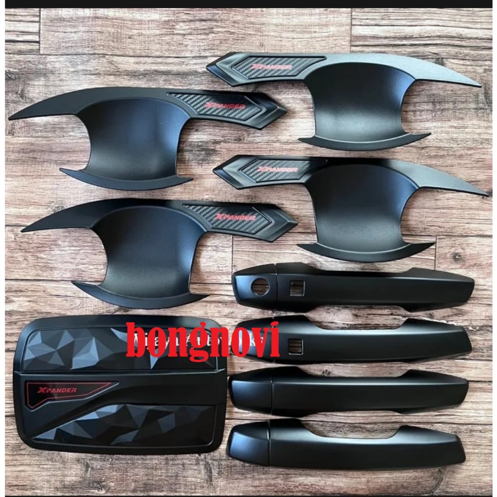 Jual paket outer handle+ tank cover tulisan xpander hitam | Shopee ...