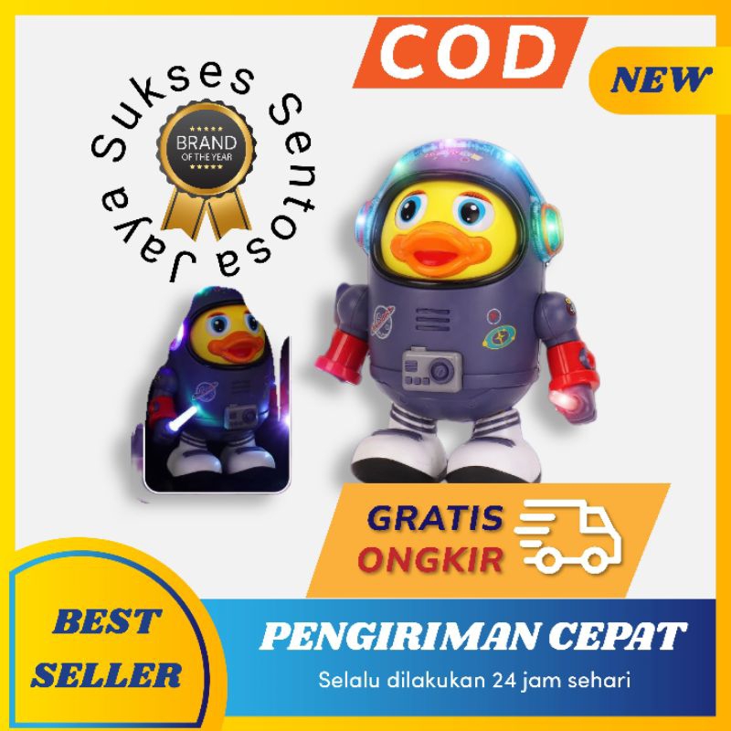 Jual Jaya - Mainan Robot Bebek Astronot Luar Angkasa Dancing Duck ...