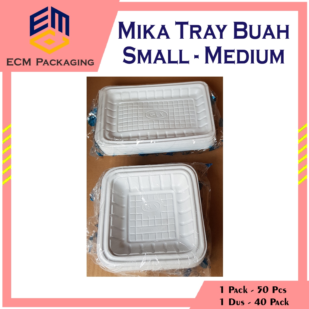Jual MIKA tray buah GLX Small 50pcs | Mika Plastik Alas Buah | Mika ...