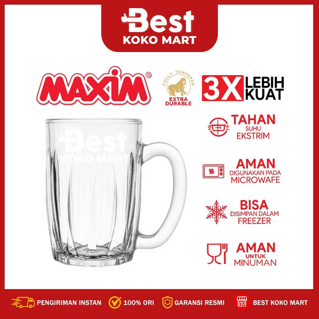 Jual Maxim Gelas Kaca Warung / Gelas Teh Manis Legend / Vivace Mug (245ml, 260ml, & 340 ml ...