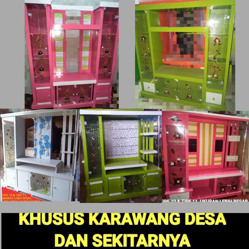 Jual LEMARI PAJANGAN TV 32 INCH 43 INCH / BUPET BUFFET PAJANGAN TV ...