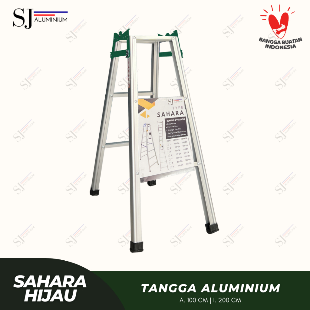 Jual Tangga Lipat Aluminium Sahara Jumbo Ladder Multifungsi 200KG ...