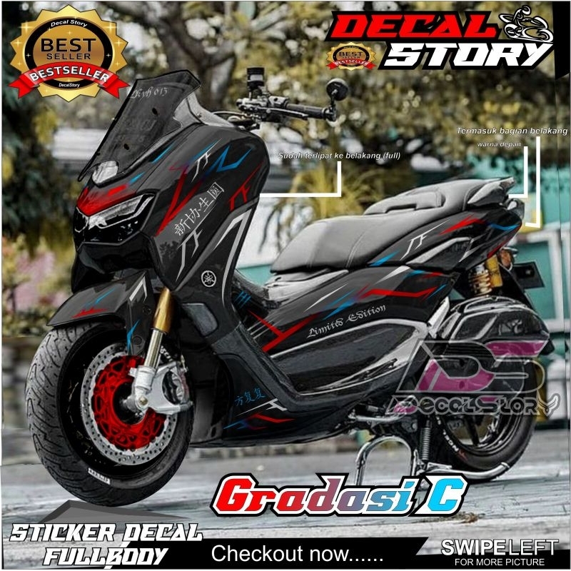 Jual Decal Sticker Nmax new fullbody simple elegan grafis keren kanji ...