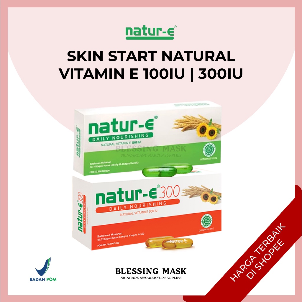 Jual Natur-E Skin Start Natural Vitamin E 100iu | 300iu - 16s | 32s ...