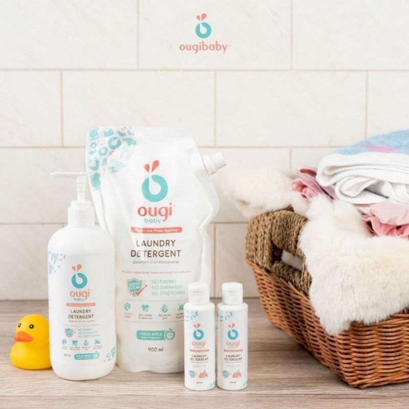 Jual Ougi Baby Laundry Detergent 900ml Refill Pack | 500ml Pump Deterjen Baju Anak Bayi | Shopee ...