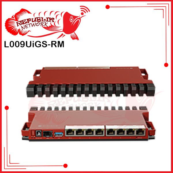 Jual Mikrotik L009UiGS-RM | Router 1 sfp 2.5G 8 port Gigabit support ...