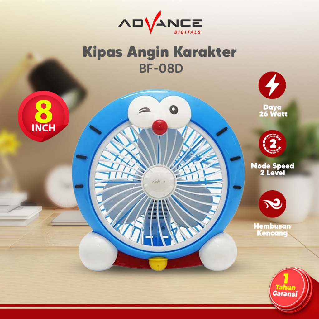 Jual Advance Kipas Angin Karakter Lucu Advance BF08 8 inch Garansi ...