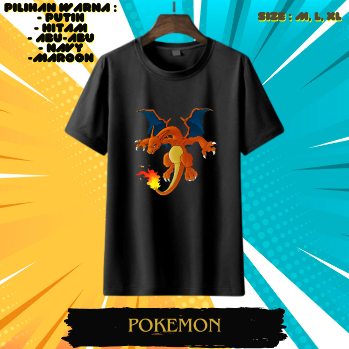 Jual kaos pokemon / tshirt dewasa / baju pokemon charizard | Shopee ... Jual kaos pokemon / tshirt dewasa / baju pokemon charizard | Shopee ...