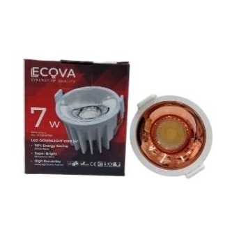 Jual LED Downlight COB 7 Watt Body Putih - ECOVA | Shopee Indonesia
