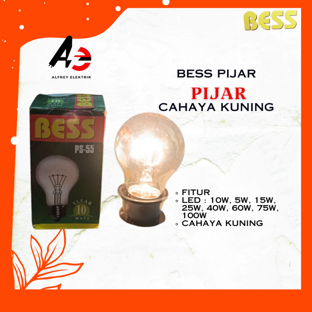 Jual Bess Bola Lampu Pijar tipe PS-55 | Shopee Indonesia