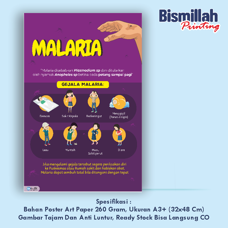 Jual Poster Kesehatan Malaria | Shopee Indonesia