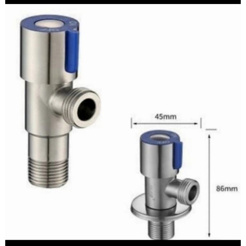 Jual Stop kran single stainless sus304/kran air/kran on off | Shopee ...