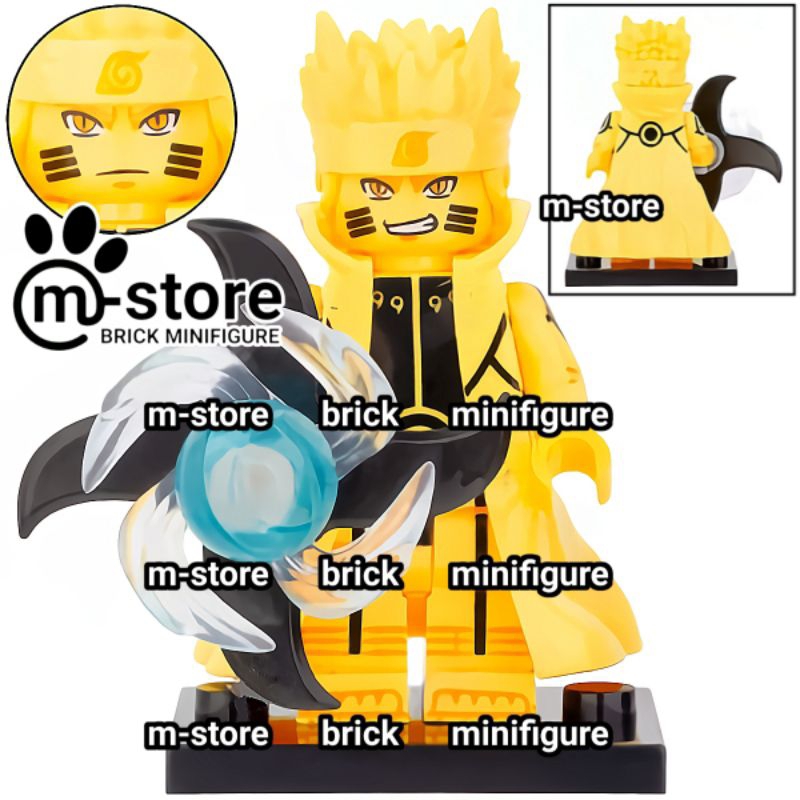 Jual brick naruto kurama chakra mode mini toy figure | Shopee Indonesia