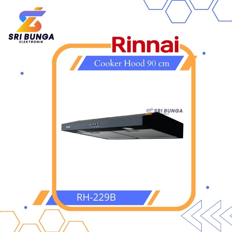 Jual Cooker Hood RINNAI RH 126B 127B 229 B Slim Series Penghisap Asap / Tudung Hisap Kompor 60 ...