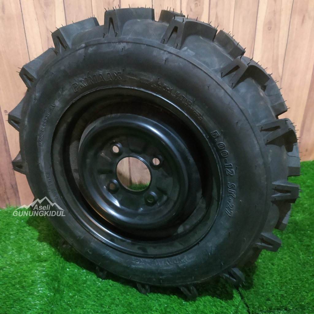 Jual Set Roda Karet Original Traktor Quick (Ban Luar, Ban Dalam, Velg ...