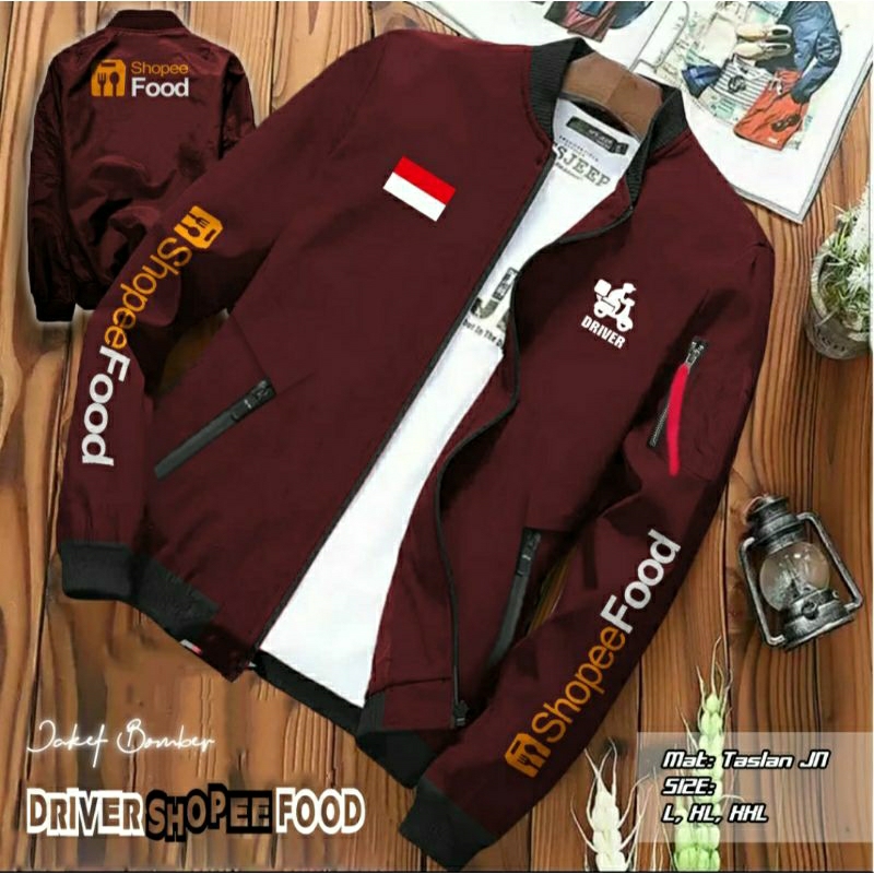 Jual BOMBER SHOPEEFOOD / JAKET SHOPEEFOOD / JAKET BOMBER SHOPEEFOOD ...