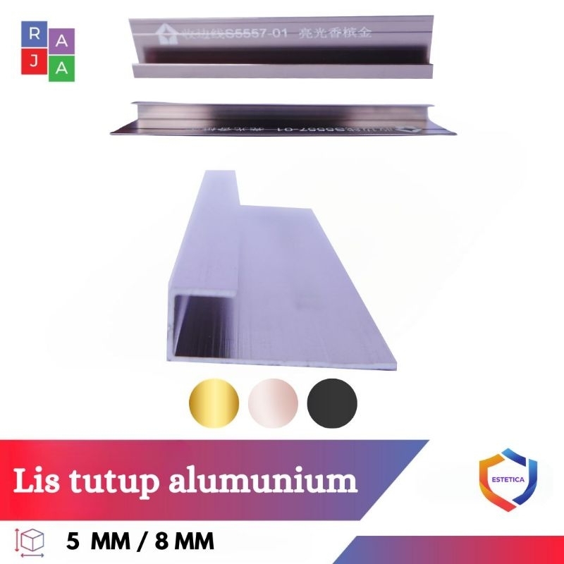 Jual Lis Tutup Aluminium Tebal 5 mm dan 8 mm Untuk Wallboard Panel dan ...