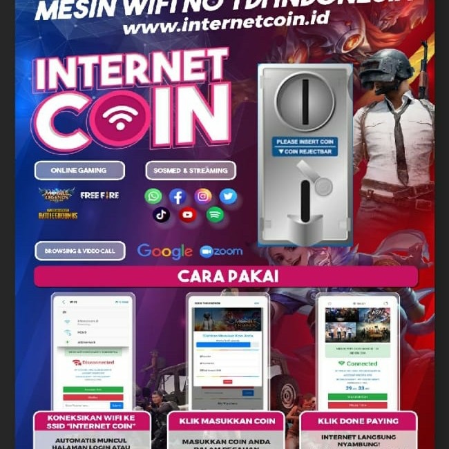 Jual PAKET USAHA WIFI COIN HOTSPOT COIN INTERNET COIN | Shopee Indonesia