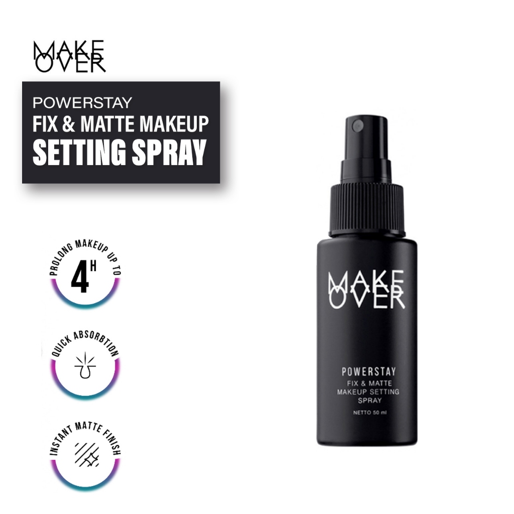 Jual Make Over Powerstay Fix & Matte Setting Spray | Shopee Indonesia