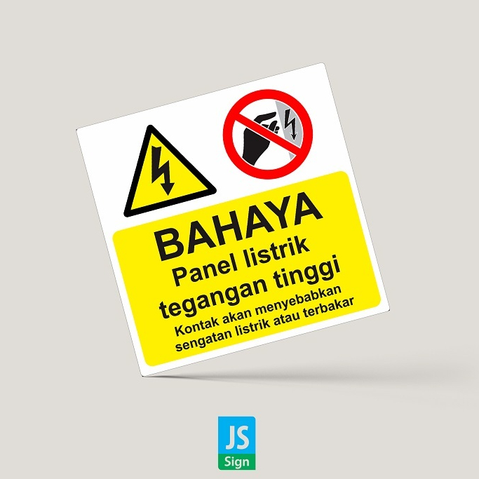 Jual STICKER K3 SAFETYSIGN - PANEL LISTRIK | Shopee Indonesia