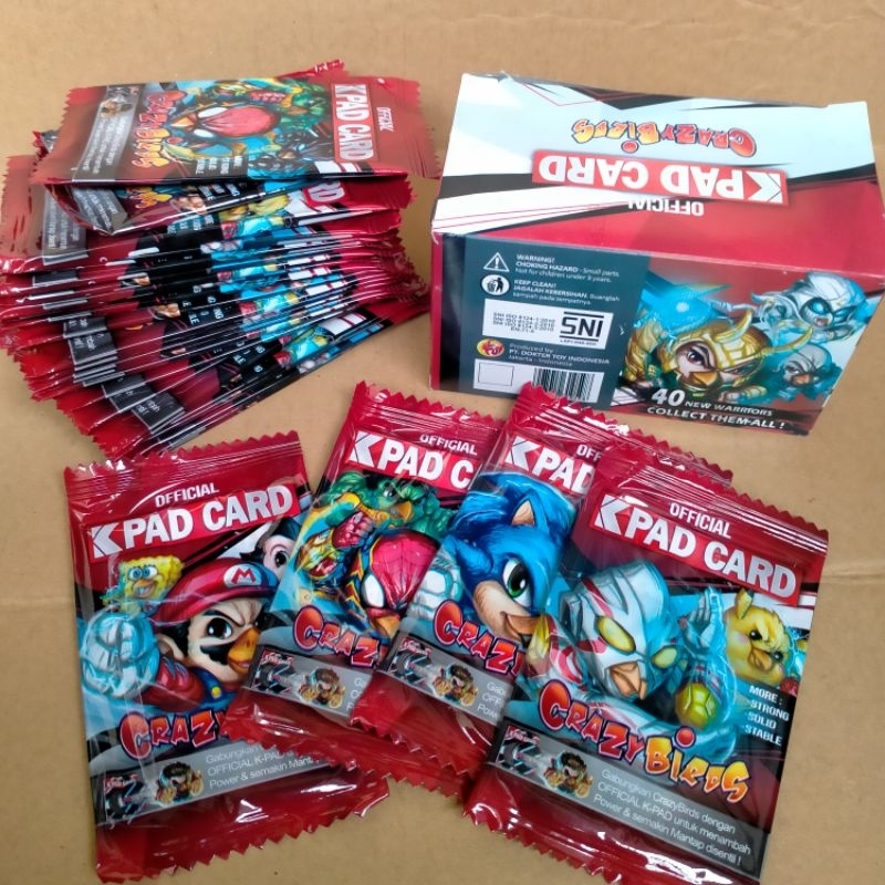 Jual 30 pcs KPAD CARD Grazy Birds K Pad Karoman Official Dokter Toy ...