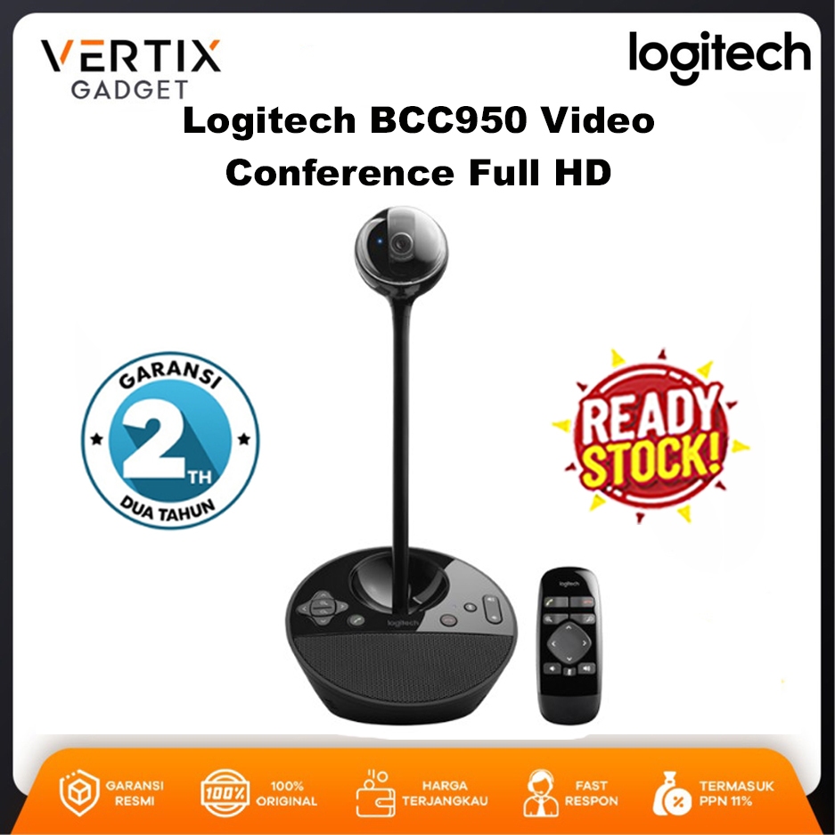 Jual Logitech BCC950 Video Conference Full HD 1080p Camera - Garansi 2 ...