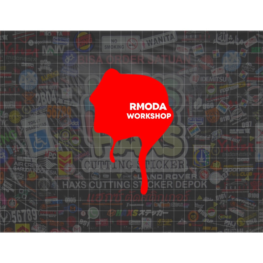 Jual 0056 Cutting Sticker Rmoda V2 Ukuran 8 Cm Untuk Mobil | Shopee ...