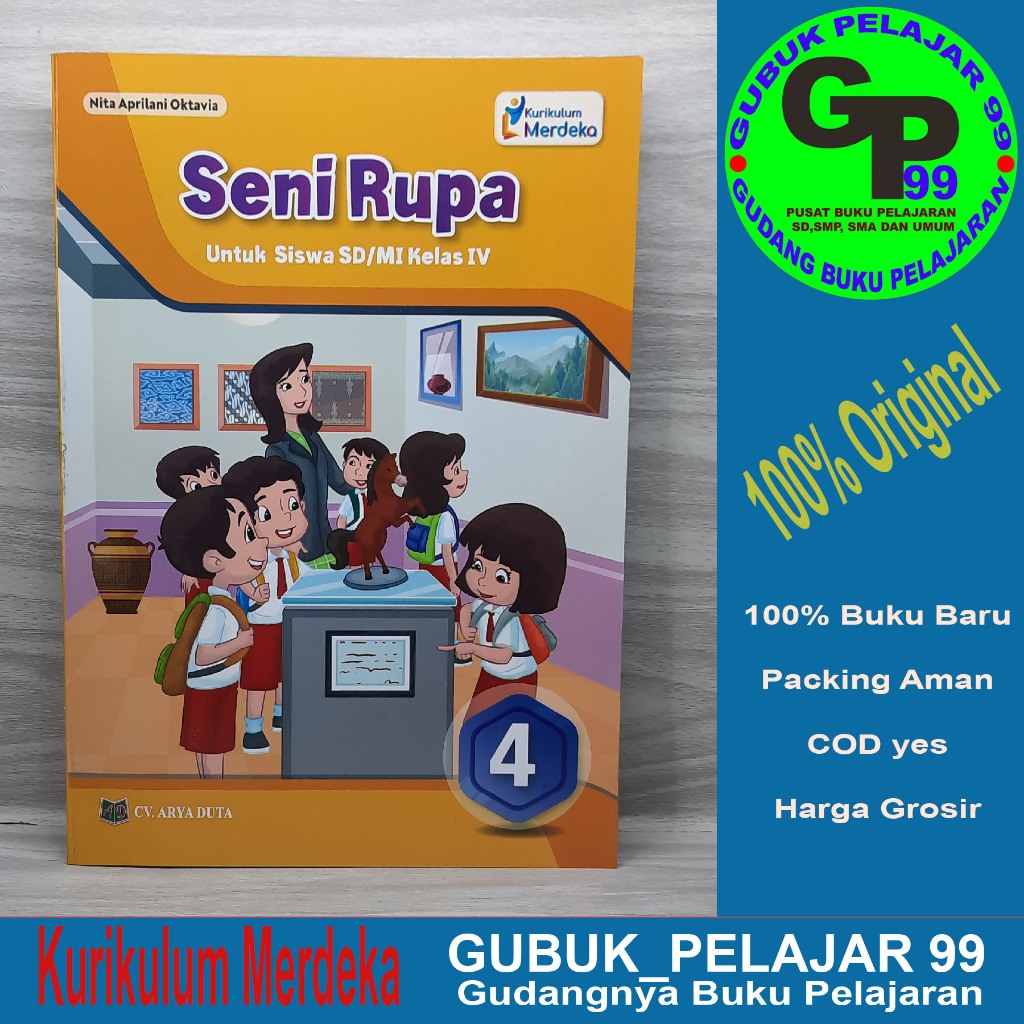Jual Buku Siswa Seni RUPA Kelas 4 SD/MI Kurikulum Merdeka Penulis: Nita Aprilani Oktavia CV ...