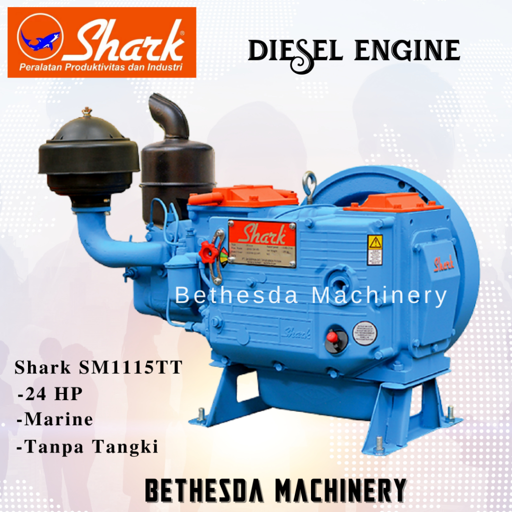 Jual Mesin Diesel Penggerak 24 HP 24 PK Mesin Penggerak Marine SM1115TT Tanpa Tangki | Shopee ...