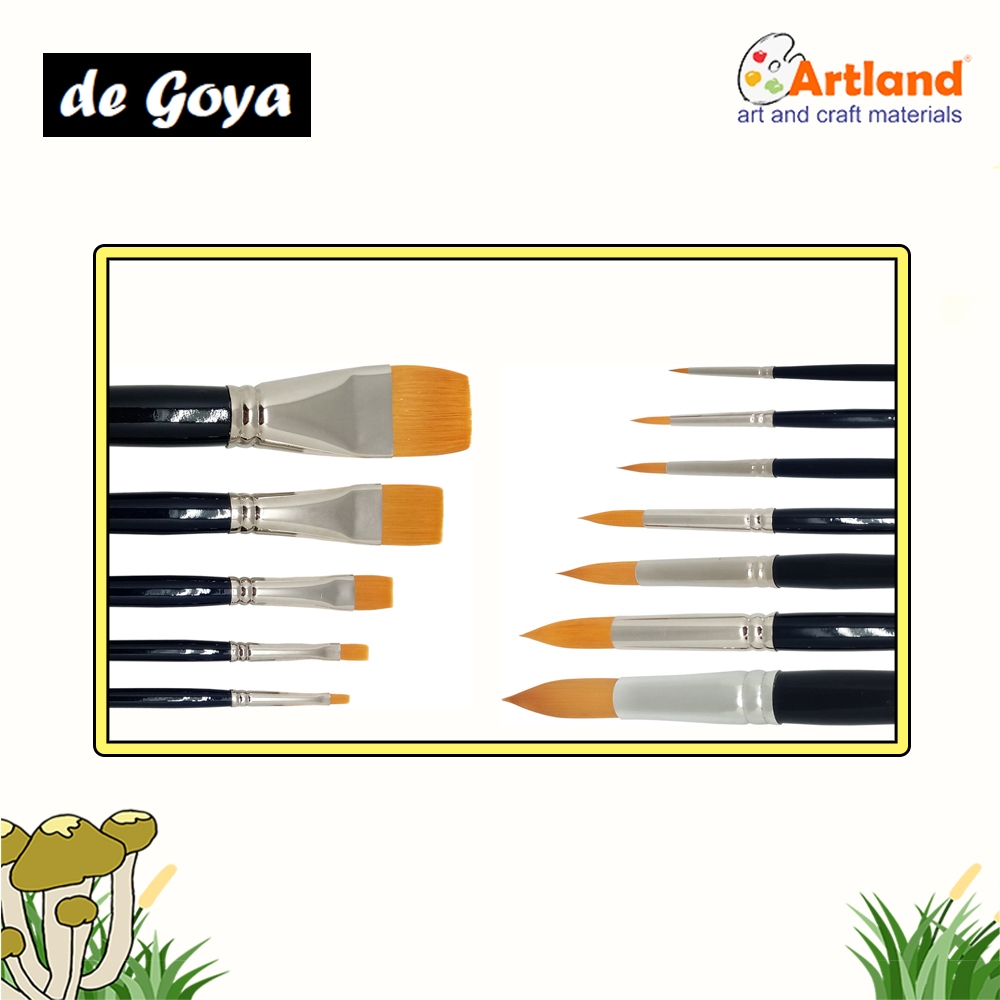 Jual De Goya Basic Round – Kuas Lukis Rambut Sintetis Halus | Shopee ...