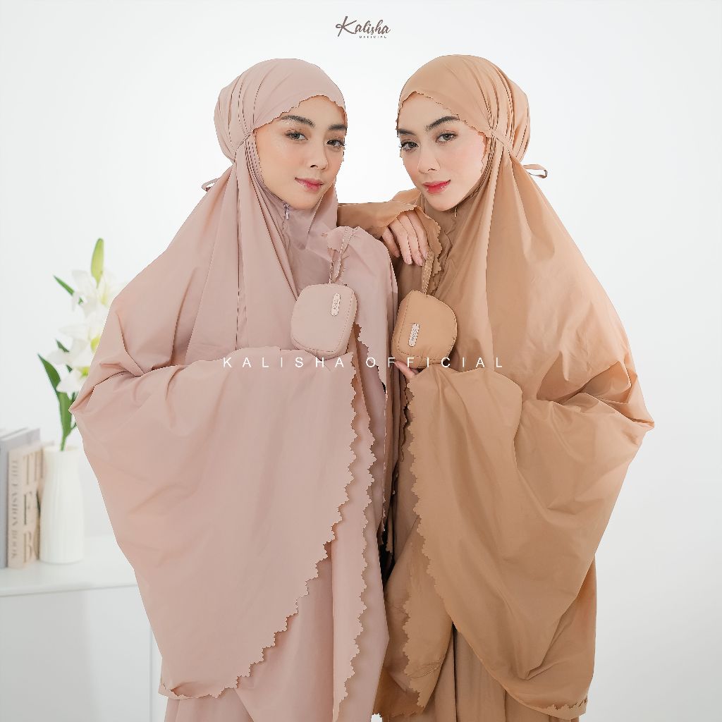 Jual Mukena Traveling Mini Pouch Abya Mukena Mini Parasut Mukena ...