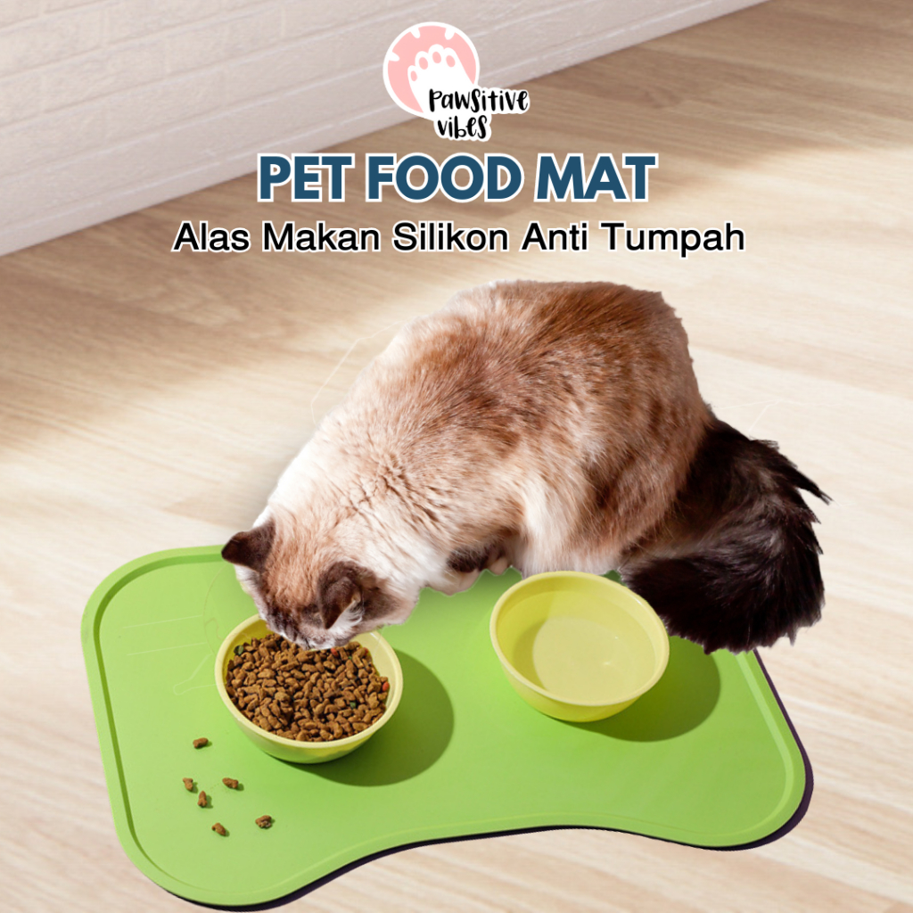 Jual PET FOOD MAT Anti Slip - Alas Tempat Makan Anjing Kucing - Tatakan ...