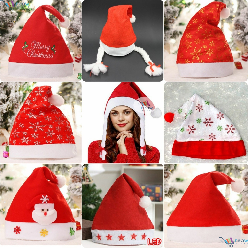 Jual Topi Natal Merry Christmas Santa Claus Sinterklas Polos / Aneka ...
