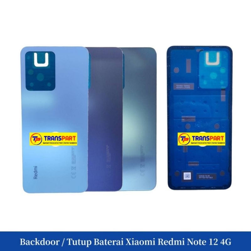 Jual Backdoor / Tutup Baterai Xiaomi Redmi Note 12 4G | Shopee Indonesia