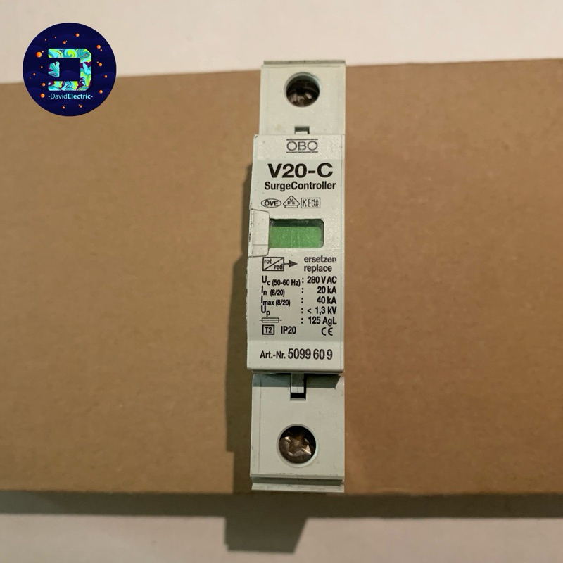 Jual Surge Arrester OBO 1P V20C/280Vac/40kA | Shopee Indonesia