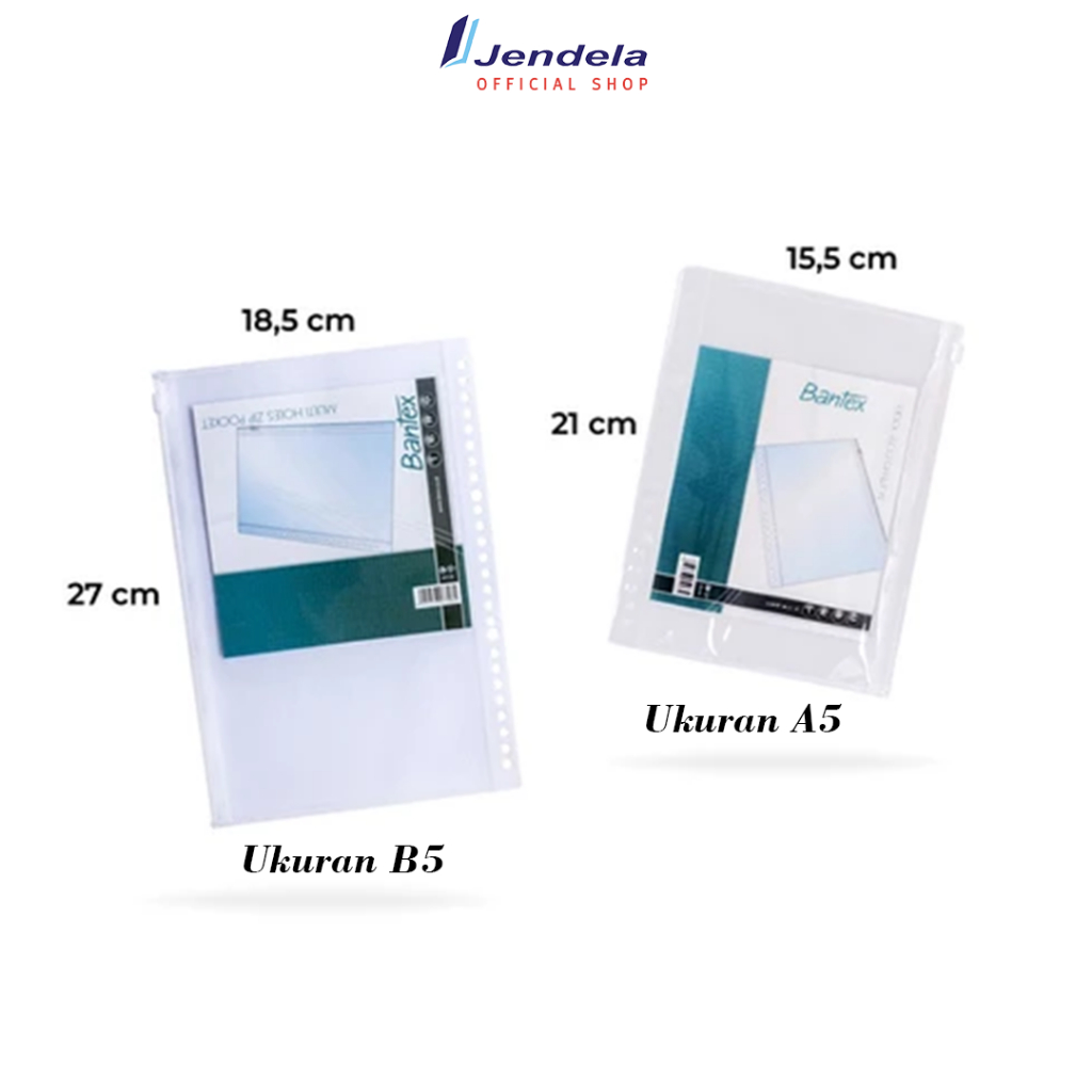 Jual Bantex Multiholes Zipper Pocket Binder Ukuran A5 B5 Pembatas ...