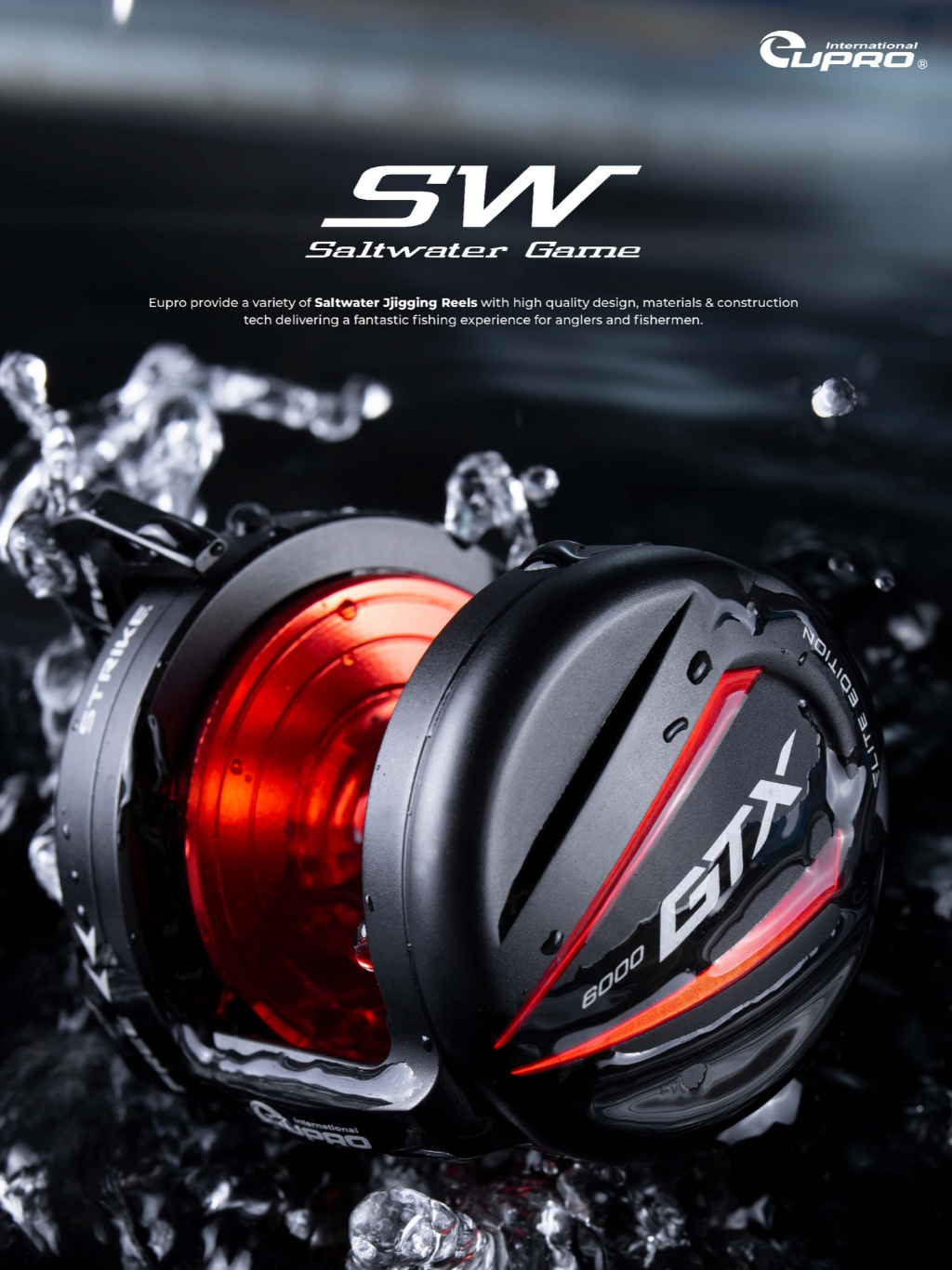 Jual EUPRO Reel Overhead GTX 6000L 9+2BB T-Power Single Handle Metal ...