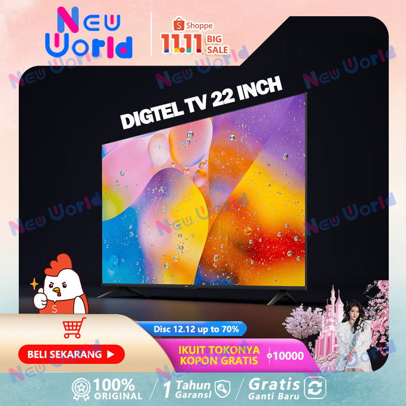 Jual TV Digital 20/22/24/25 Inch Full HD 1080P TV LED 20/22/24/25 Inch ...