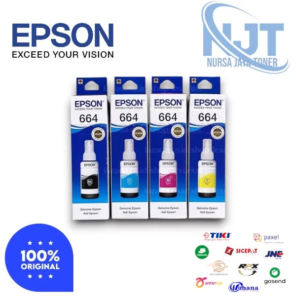 Jual Tinta EPSON 664 Color ORIGINAL 100% | Shopee Indonesia