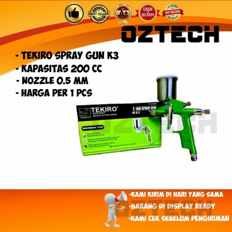 Jual Air Spray gun K3 Tekiro / Alat semprot cat K3 Tekiro | Shopee ...