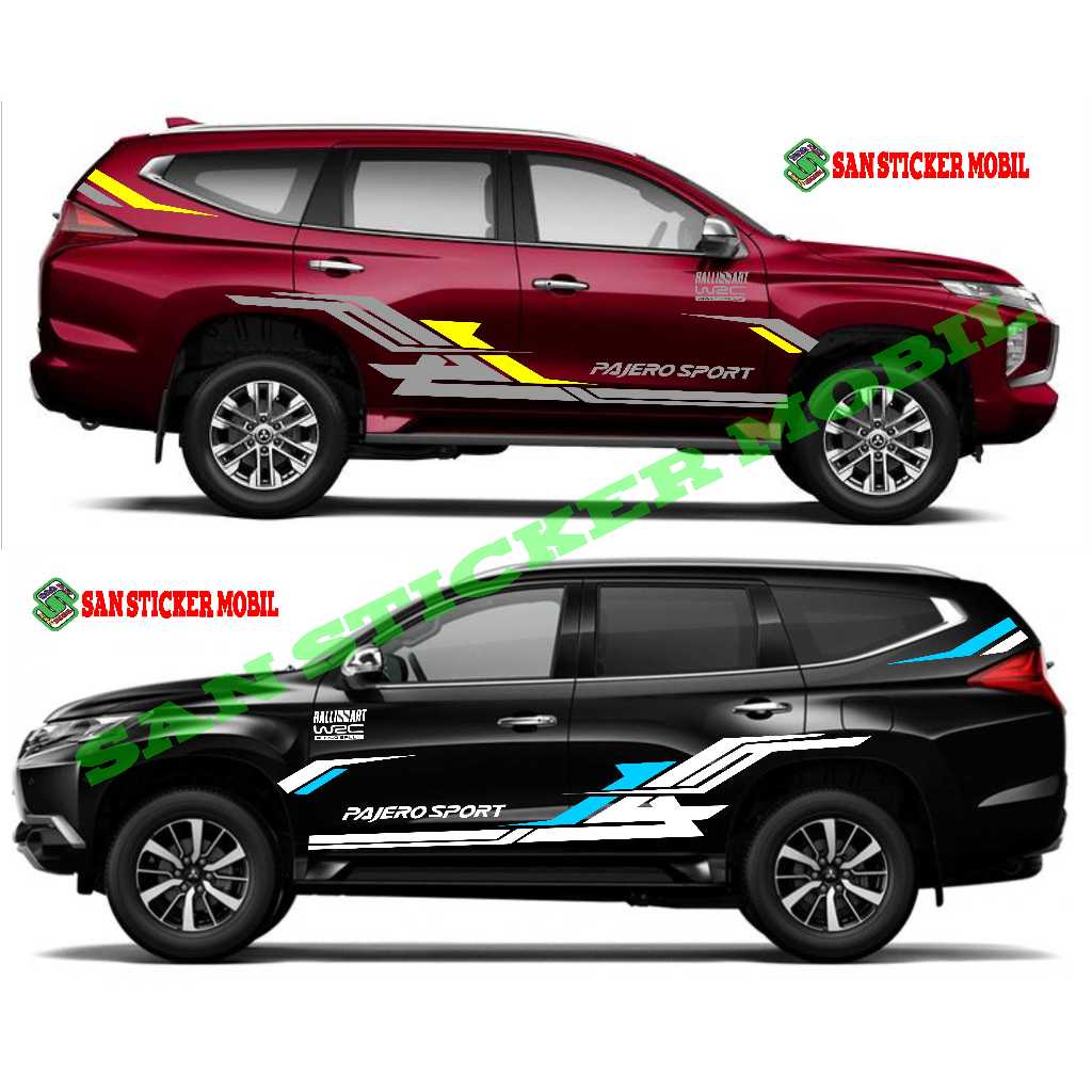 Jual 337 cutting sticker mobil PAJERO SPORT desain terbaru gresss ...
