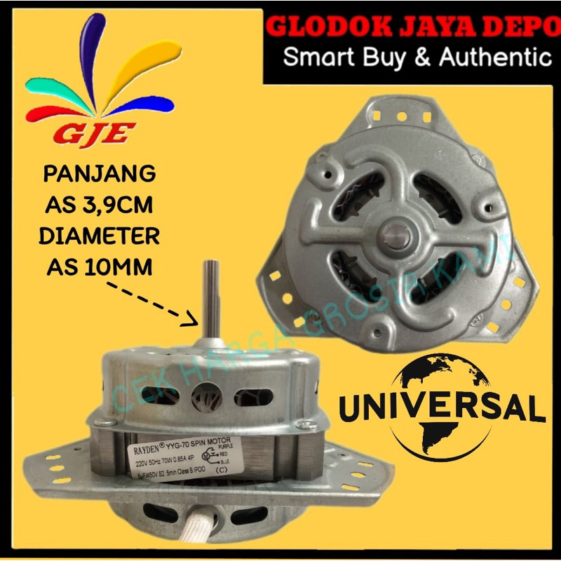 Jual MOTOR MESIN CUCI SPIN DINAMO PENGERING 70WATT 10MM TEMBAGA UNIVERSAL | Shopee Indonesia