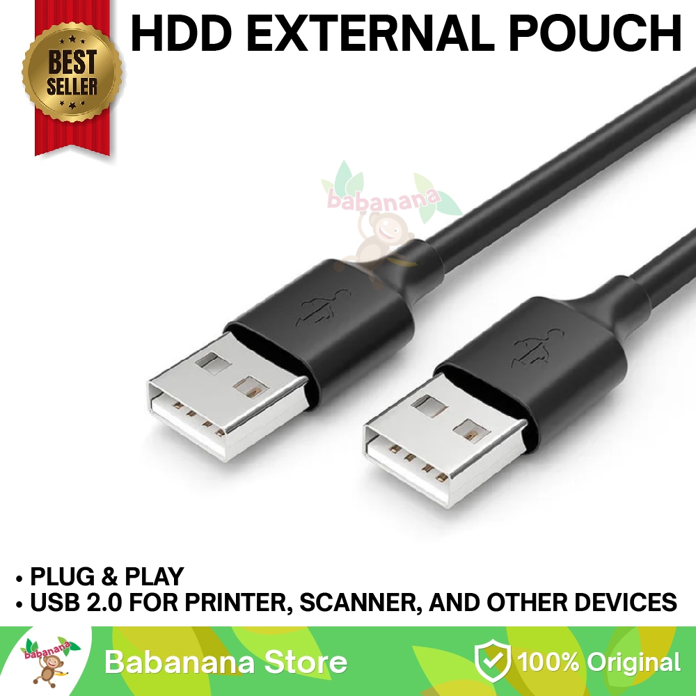 Jual KABEL USB 2.0 MALE TO MALE 1 METER 100CM CABLE PRINTER SCANNER ...
