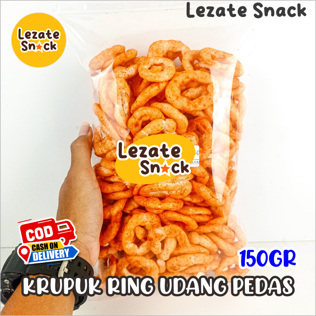 Jual Kerupuk Ring Udang Pedas Manis Balado 150gr Murah Enak Gurih ...