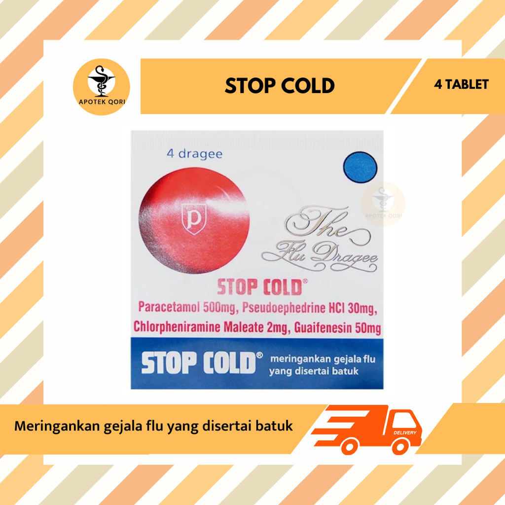Jual STOP COLD STRIP @ 4 TABLET/DEMAM/FLU BATUK/HIDUNG TERSUMBAT/SAKIT ...